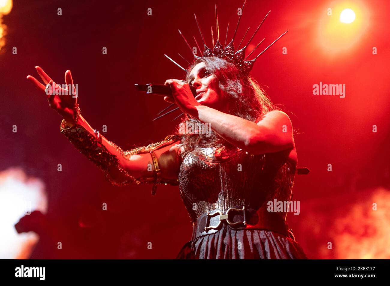 London, UK, 14/11/2022, Rock band Within Temptation performing in ...