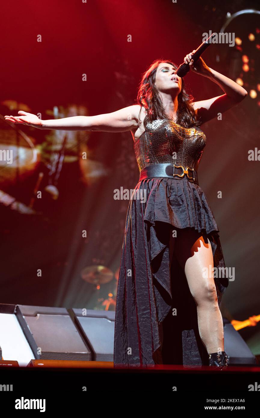 London, UK, 14/11/2022, Rock band Within Temptation performing in ...