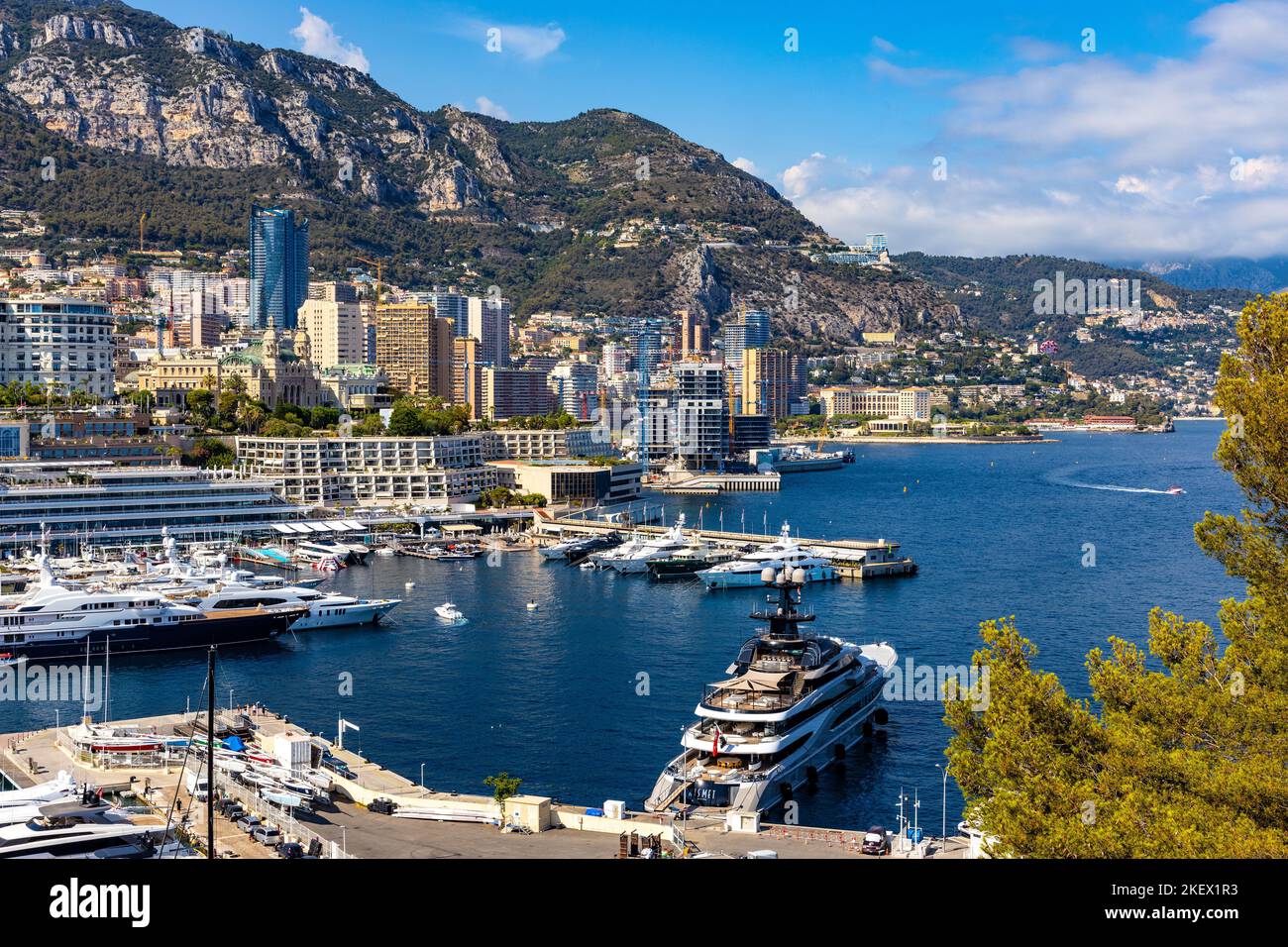 Monaco, France - August 2, 2022: Panoramic view of Monaco metropolitan ...