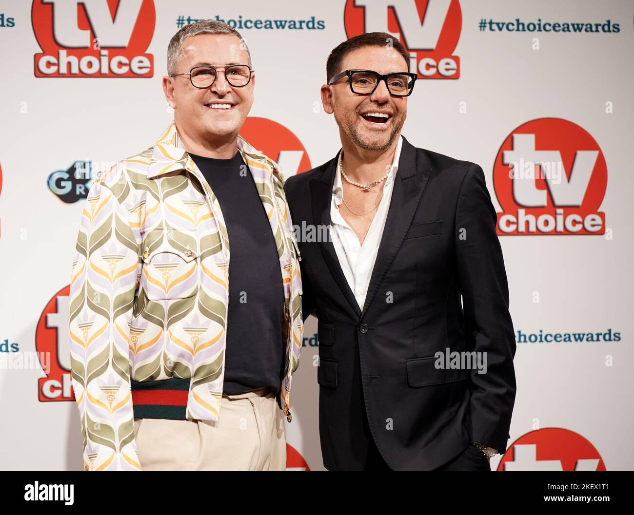 Stephen Webb (left) and Daniel Webb arrive for the TV Choice Awards at ...