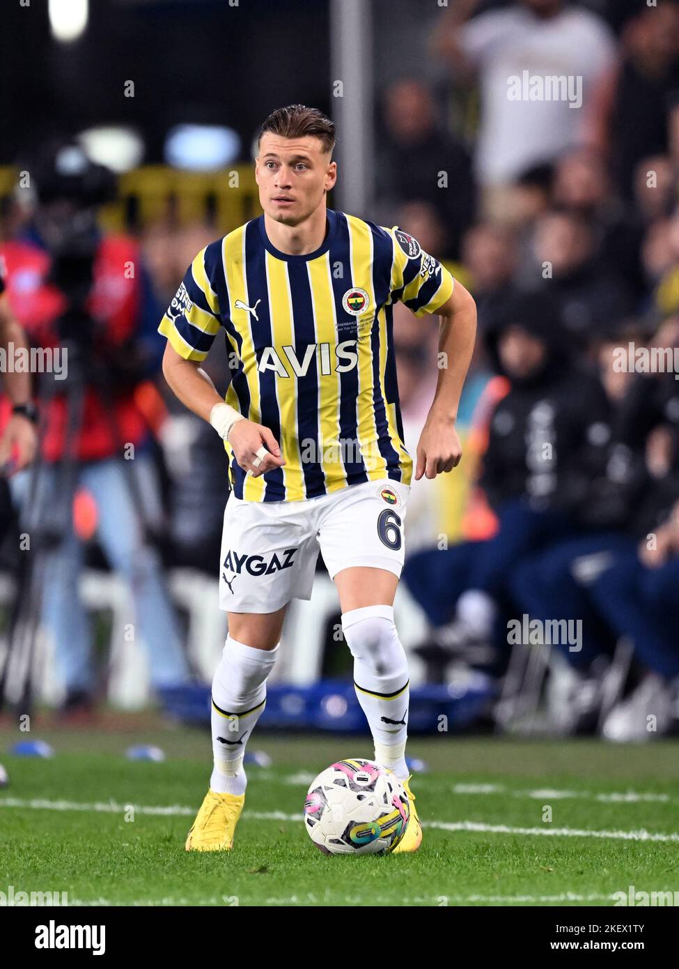ISTANBUL - Ezgjan Alioski of Fenerbahce SK during the Turkish Super Lig ...