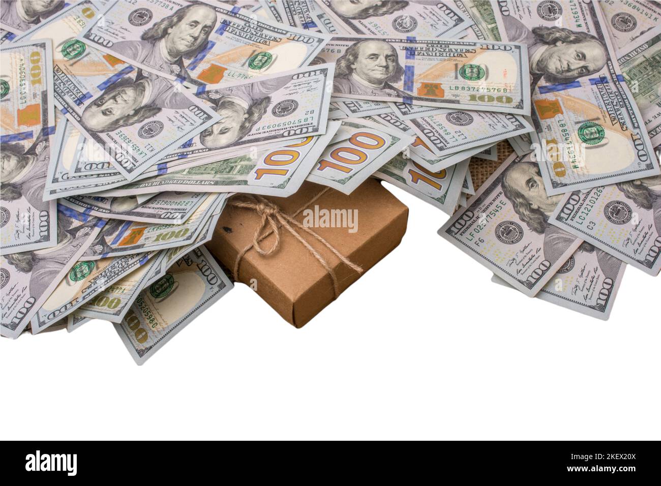 American currency business concept with dollars bill banknotes.. USD ...