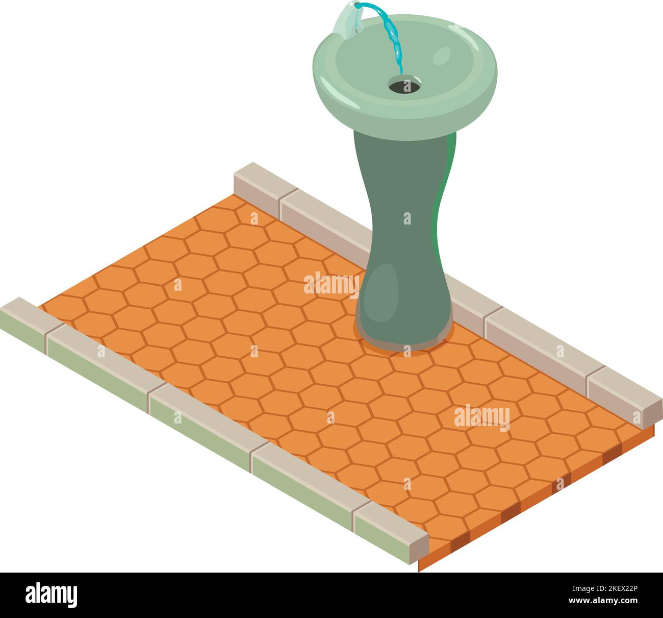 Old cast iron water fountain Stock Vector Images - Alamy