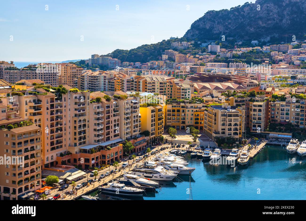 Monaco, France - August 2, 2022: Panoramic view of Monaco metropolitan ...