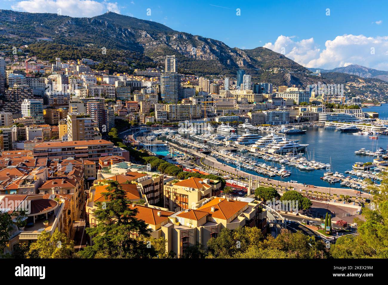 Monaco, France - August 2, 2022: Panoramic view of Monaco metropolitan ...