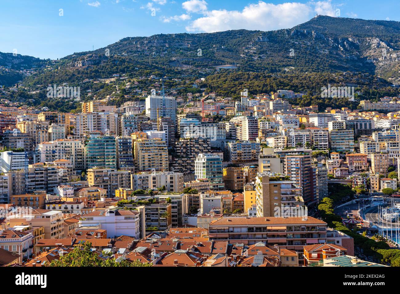 Monaco, France - August 2, 2022: Panoramic view of Monaco metropolitan ...