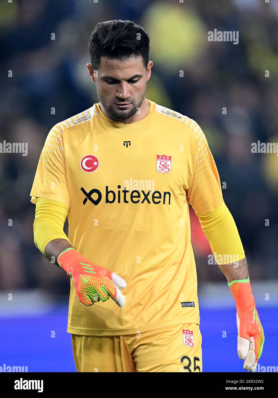 ISTANBUL -Demir Grup Sivasspor goalkeeper Ali Sasal Vural is ...