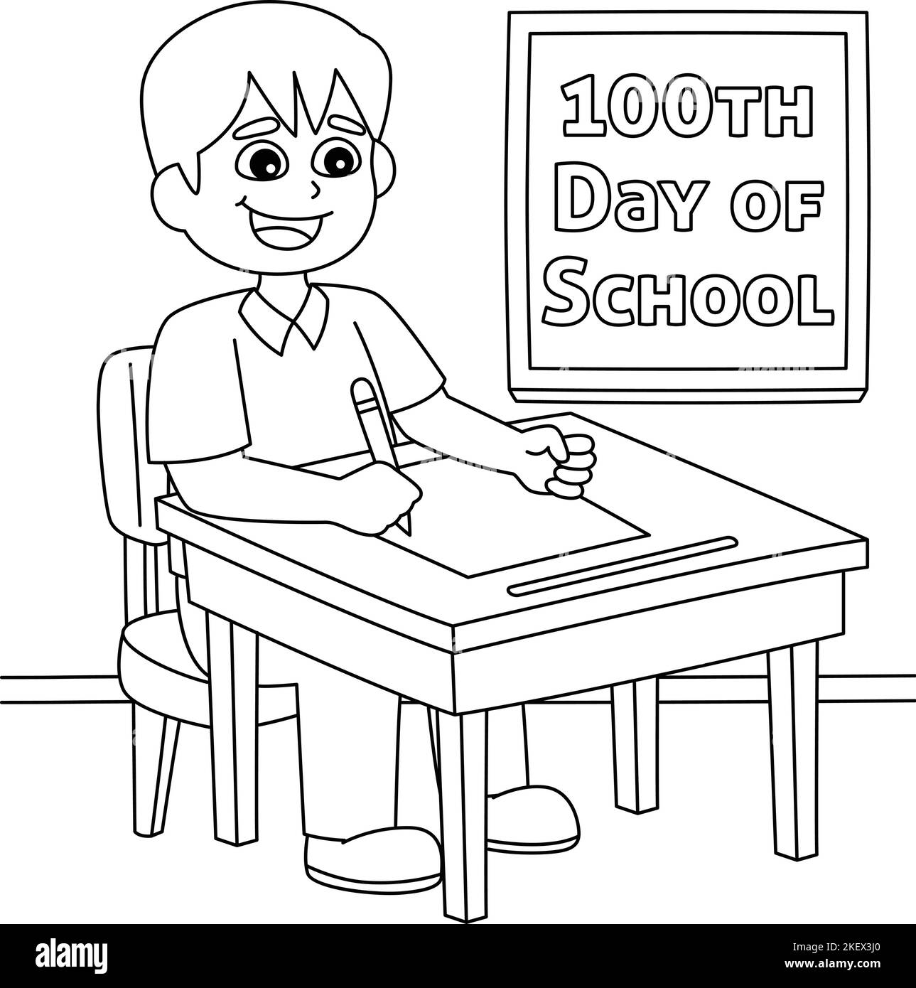 Silhouette teacher coloring page hi-res stock photography and images ...