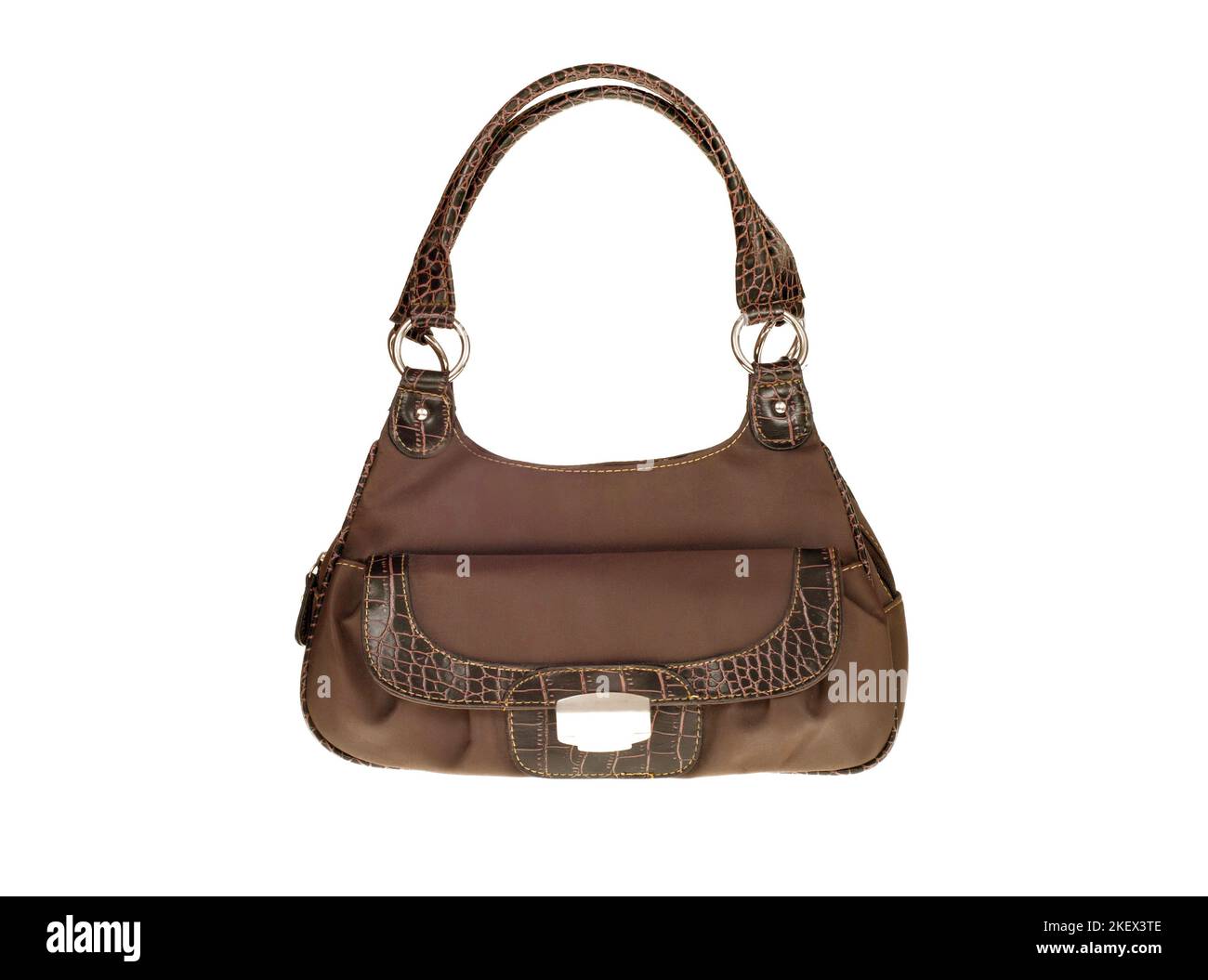 Hand bag on white background Stock Photo - Alamy