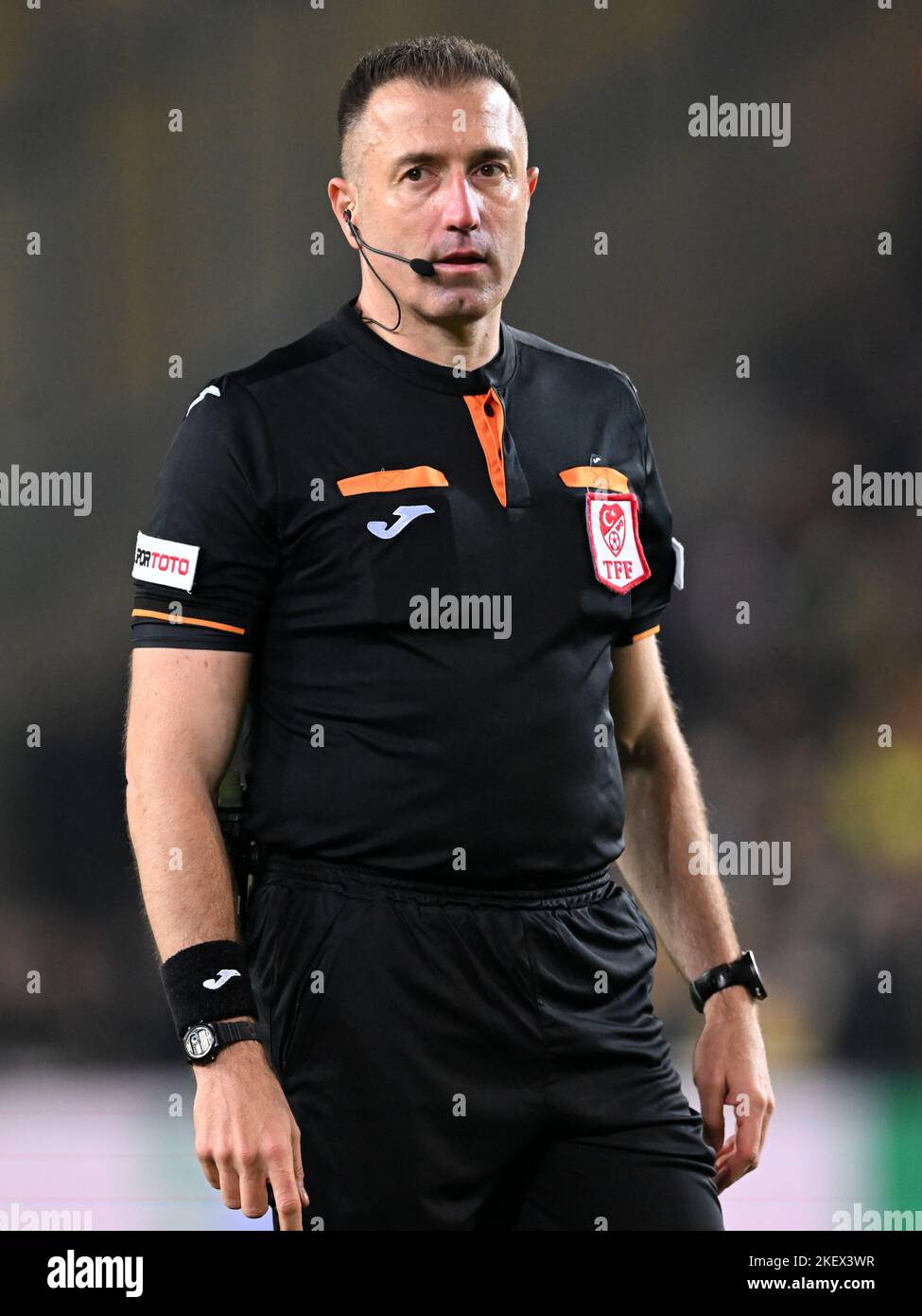 ISTANBUL - Referee Huseyin Gocek during the Turkish Super Lig match ...