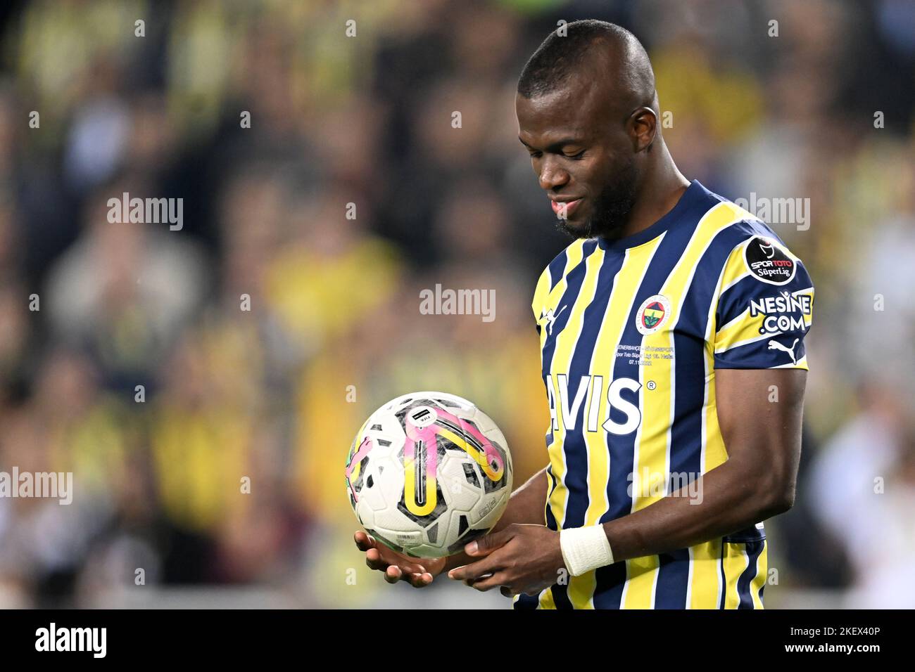 ISTANBUL - Enner Valencia of Fenerbahce SK during the Turkish Super Lig ...
