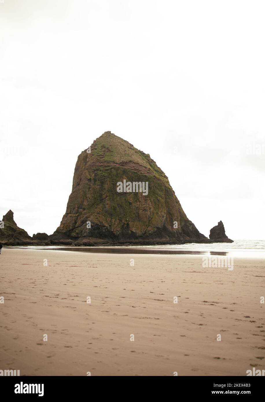 Oregon Coast and Haystock Rock Stock Photo - Alamy