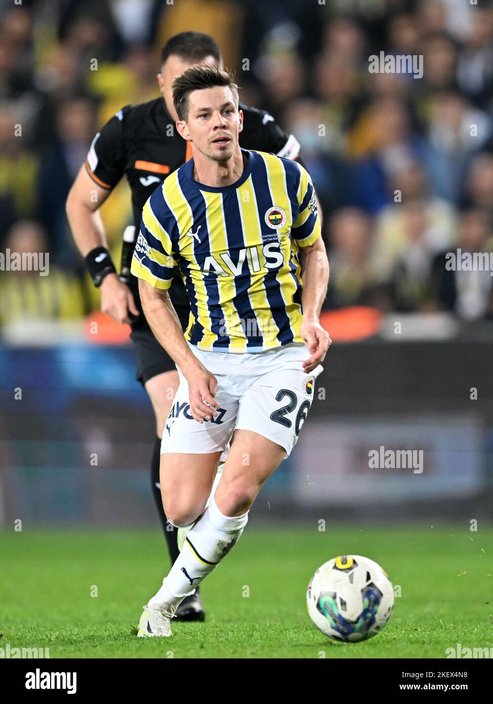 ISTANBUL - Miha Zajc of Fenerbahce SK during the Turkish Super Lig ...