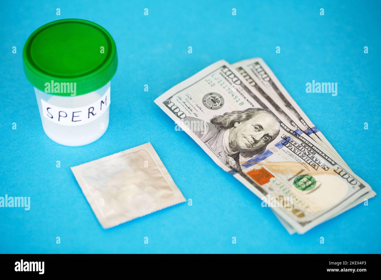 Health. Sample sperm. Donor Sperm Close Concept of Bank Sperm. Sperm on ...