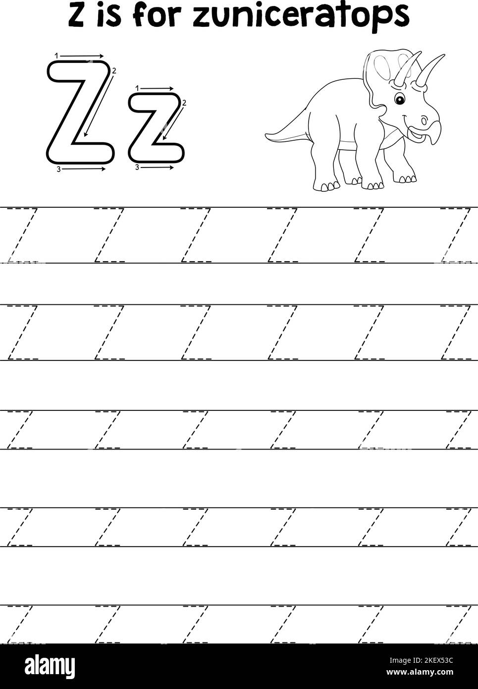 Letter z tracing hi-res stock photography and images - Alamy