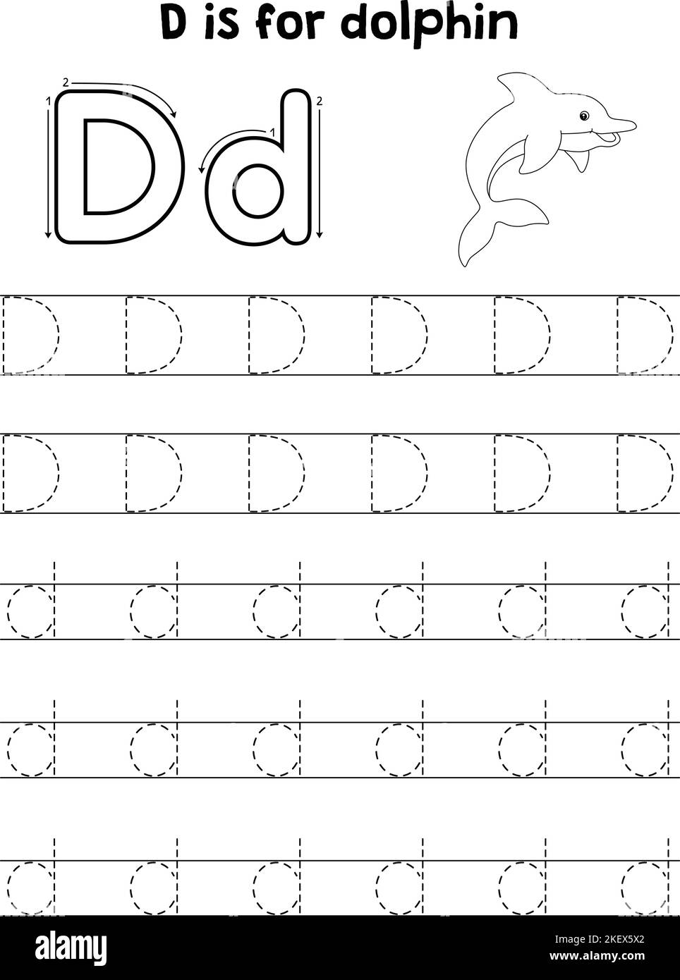 Tracing letter d Stock Vector Images - Alamy