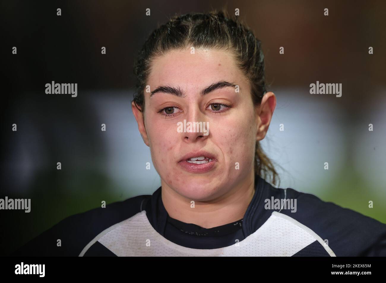 York, UK. 14th Nov, 2022. A dejected Emily Rudge #12 of England after ...