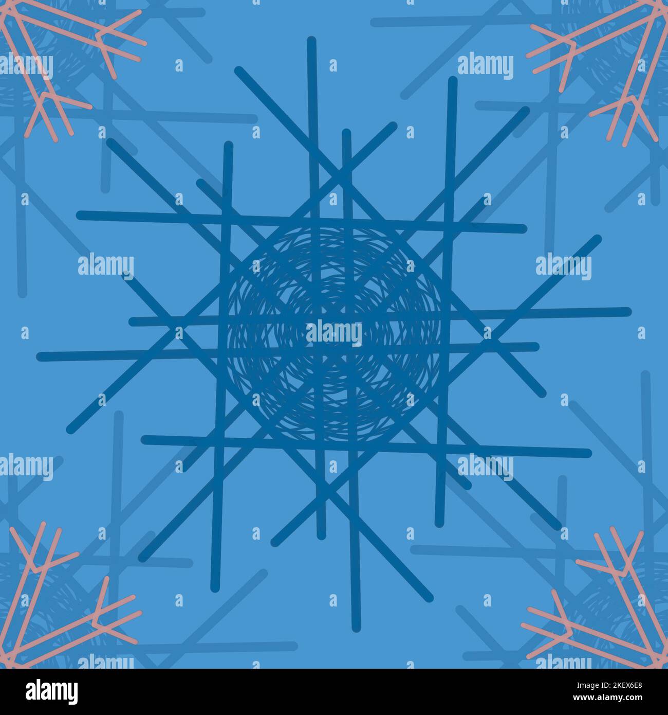 Seamless Christmas,New Year pattern doodle hand random drawn snowflakes ...