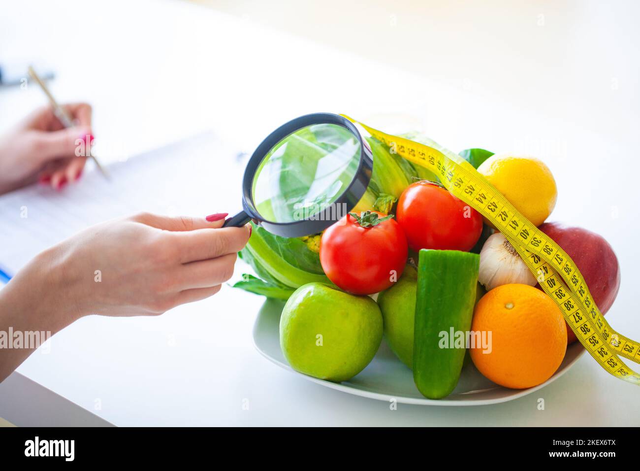 Diet. Fitness and healthy food diet concept. Balanced diet with ...