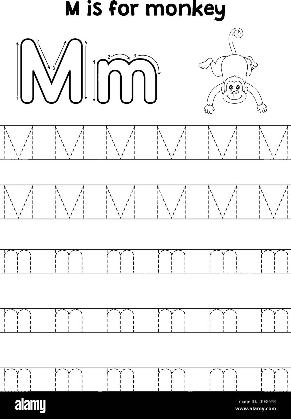 Letter M Writing Pages