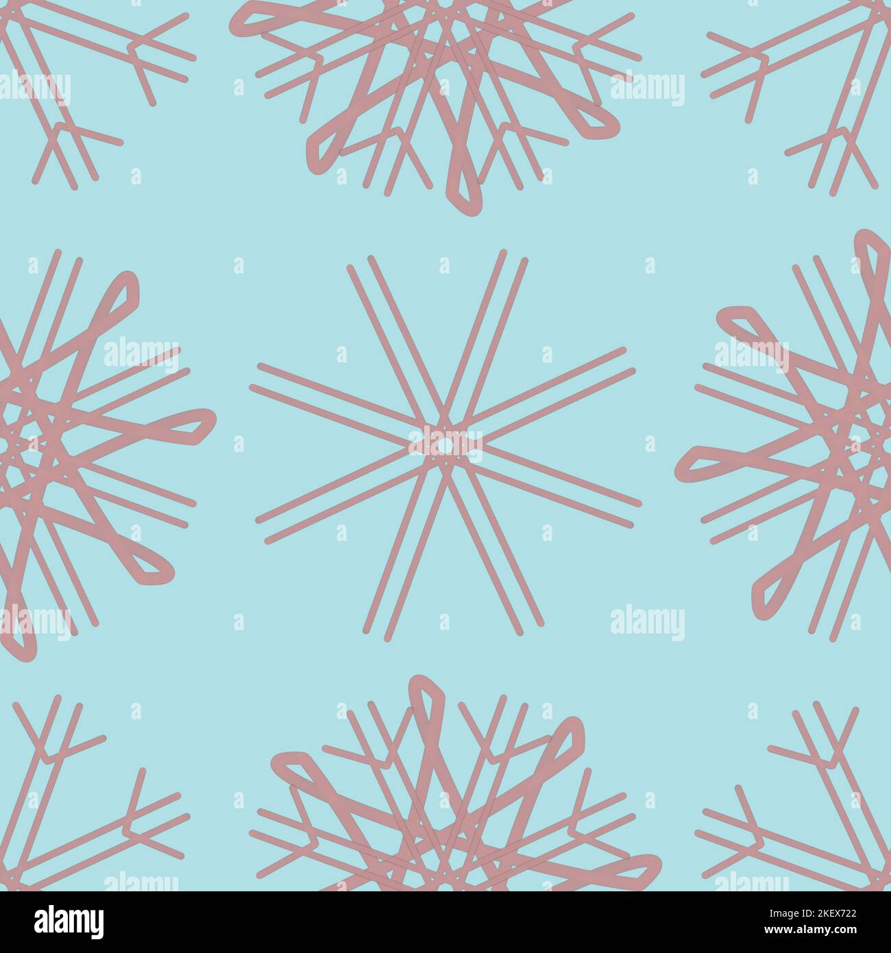 Seamless Christmas,New Year pattern doodle hand random drawn snowflakes ...
