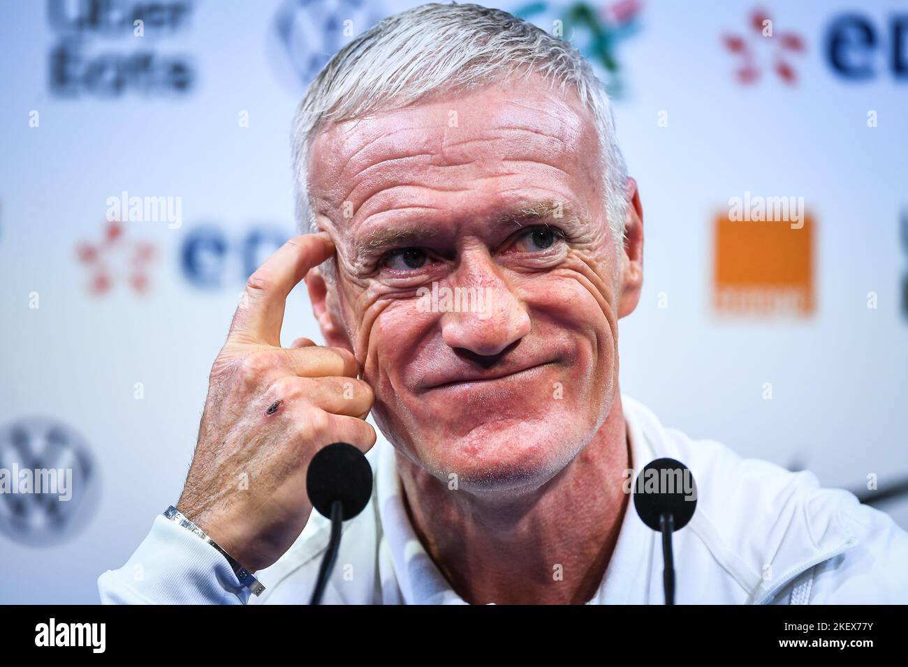 Qatar, November 14, 2022, Didier DESCHAMPS of France during the press ...