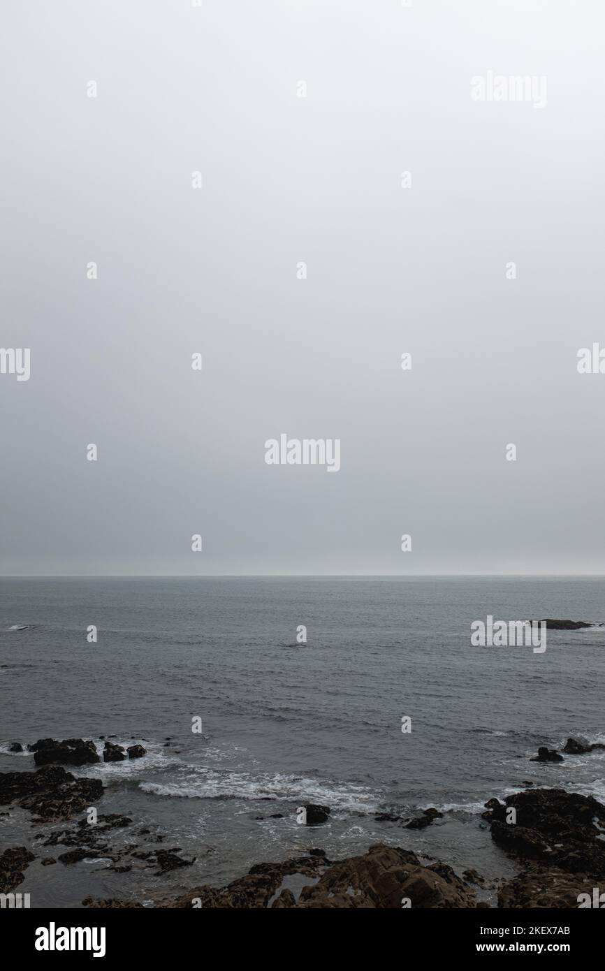 Foggy landscape rocky cliff hi-res stock photography and images - Alamy