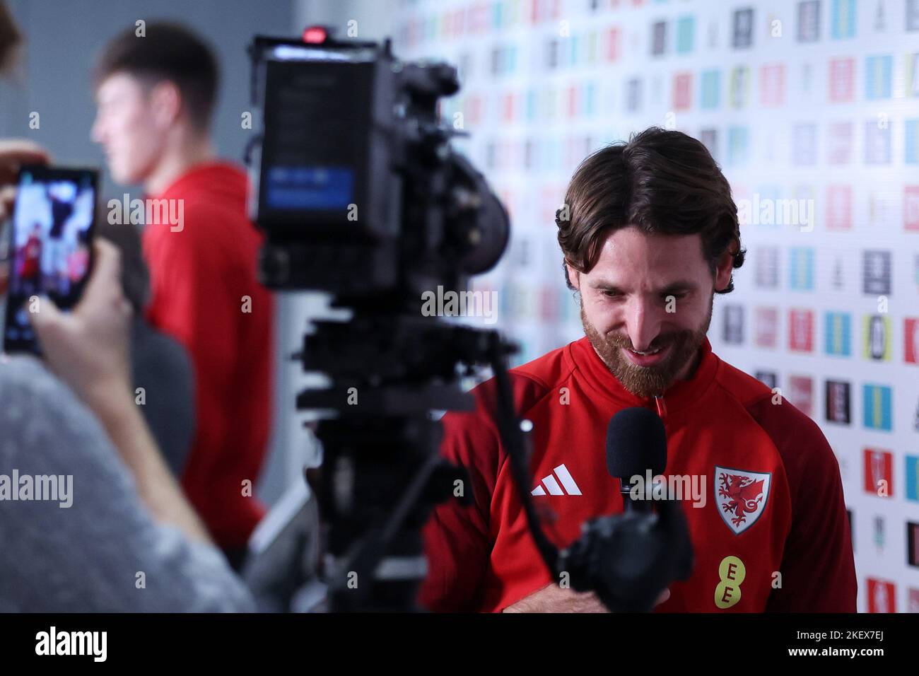 Cardiff, UK. 14th Nov, 2022. Joe Allen of Wales at the Wales/Cymru ...