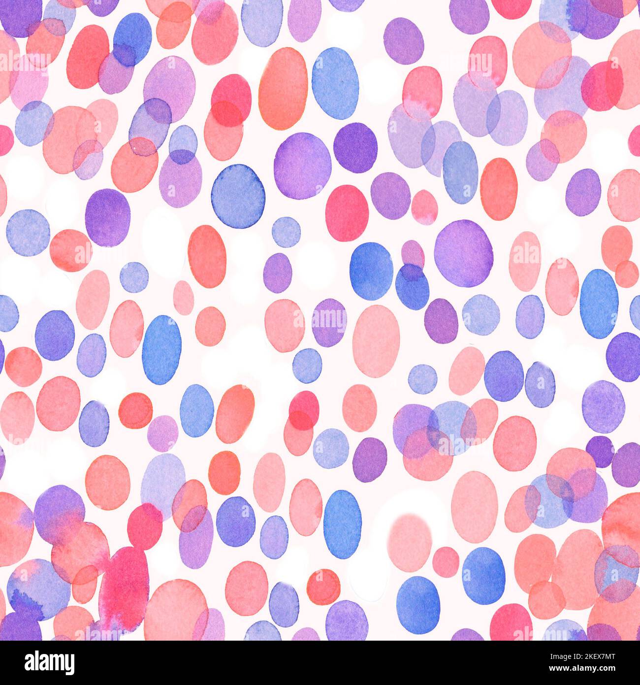 Colorful watercolor abstract seamless pattern with brush strokes. Hand ...