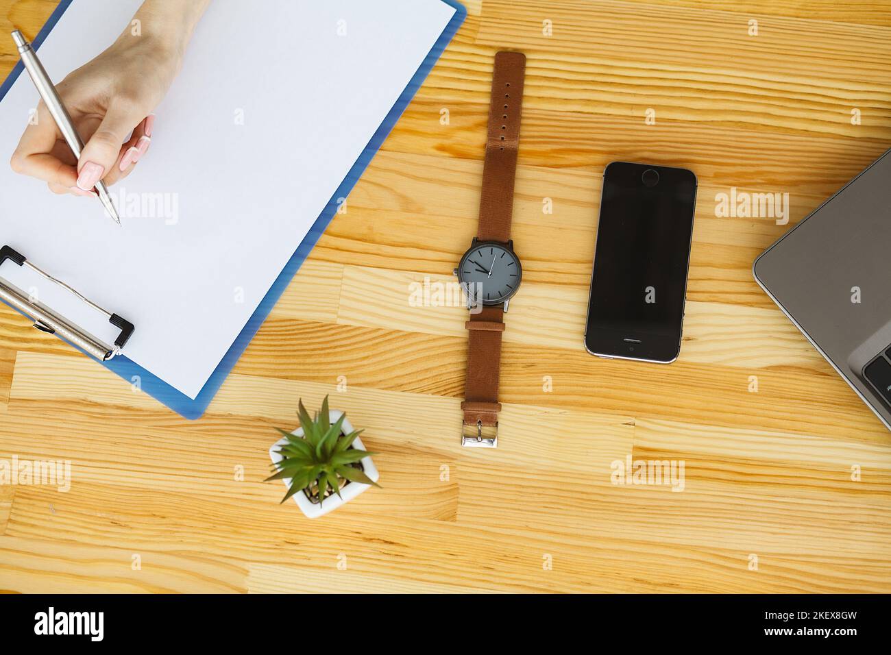 Desk various gadgets office supplies hi-res stock photography and ...