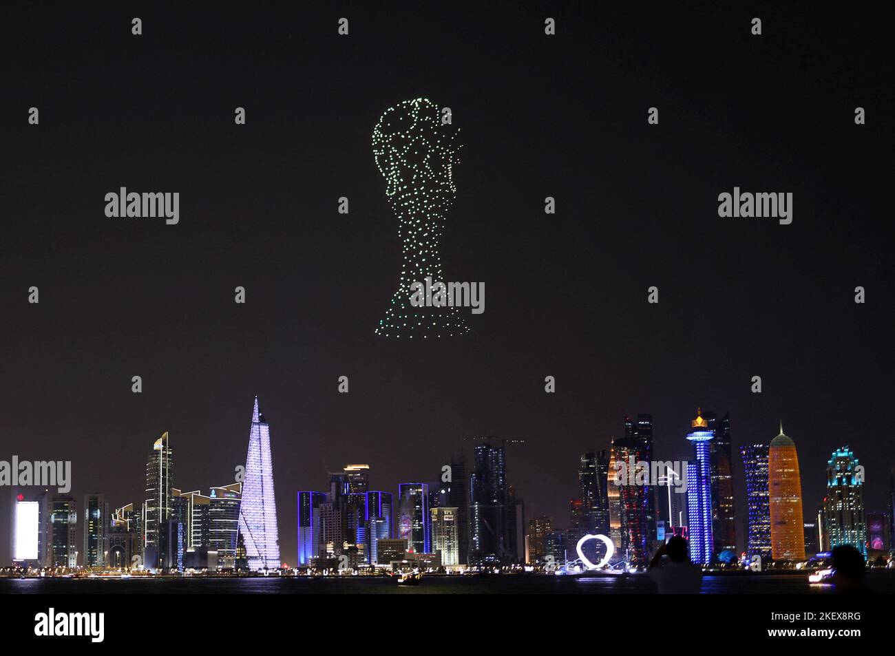 Trophy with doha skyline hi-res stock photography and images - Alamy