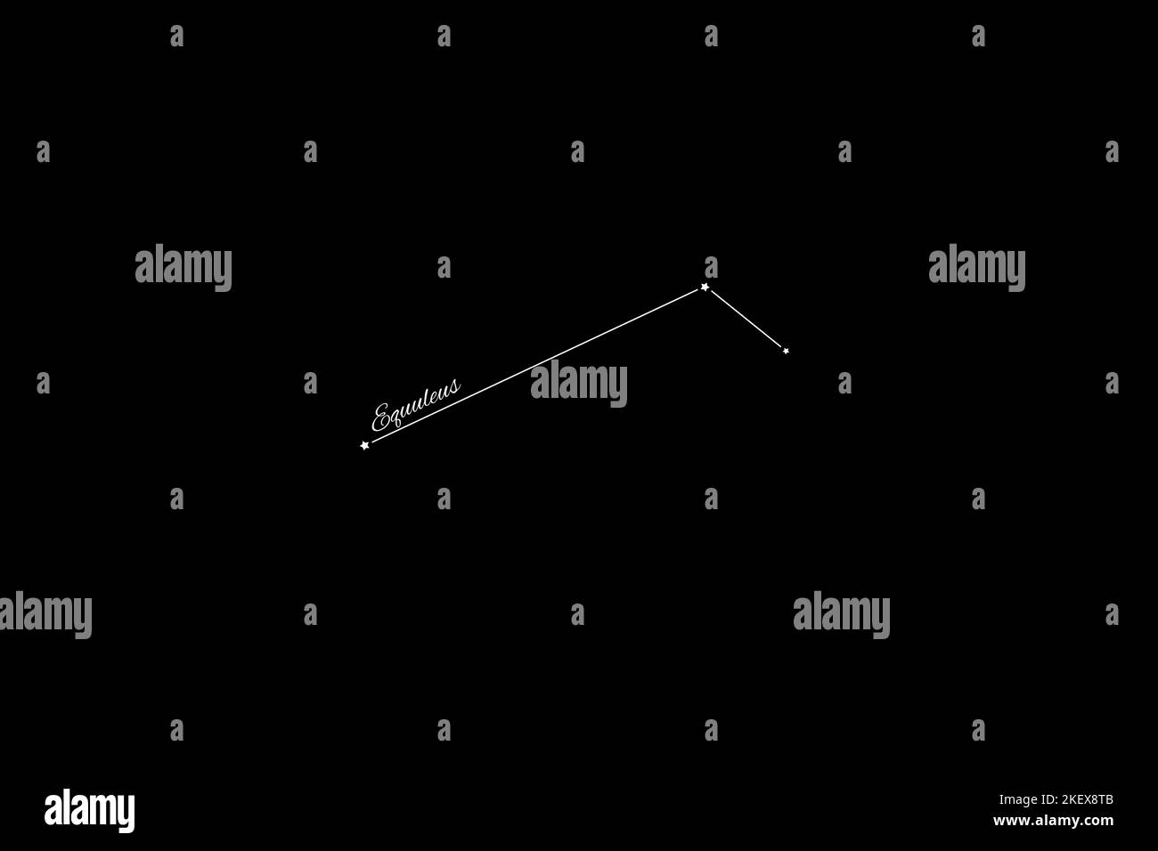 Equuleus constellation, Cluster of stars, Pony constellation, Little ...