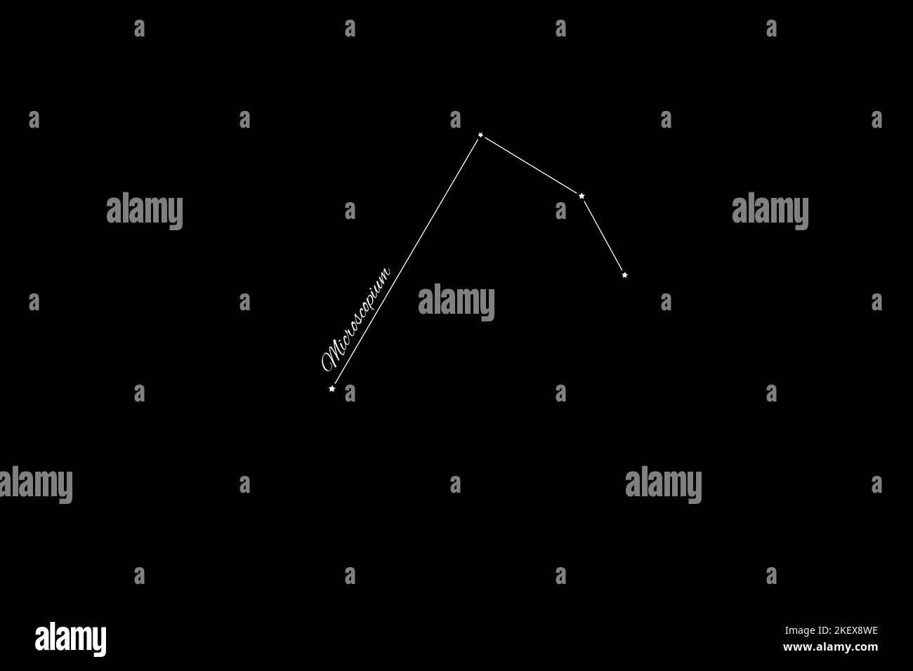 Microscopium constellation, Cluster of stars, Microscope constellation ...
