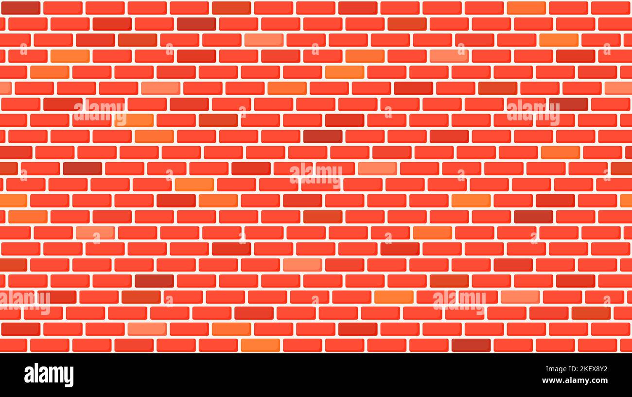 Brick wall seamless pattern. Brown brickwork repeating texture. Bricks ...