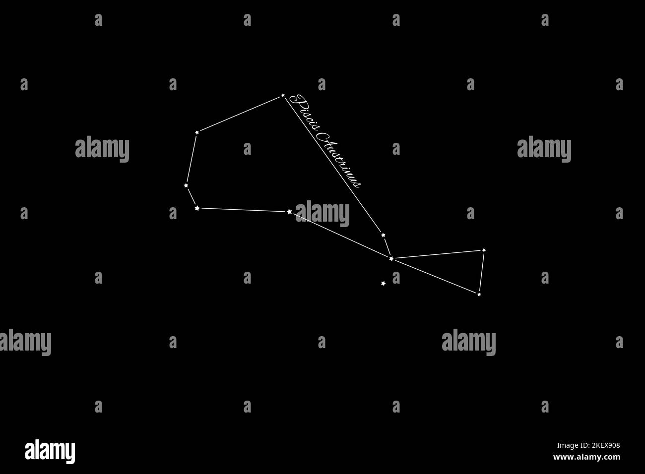 Piscis Austrinus constellation, Cluster of stars, Southern Fish ...