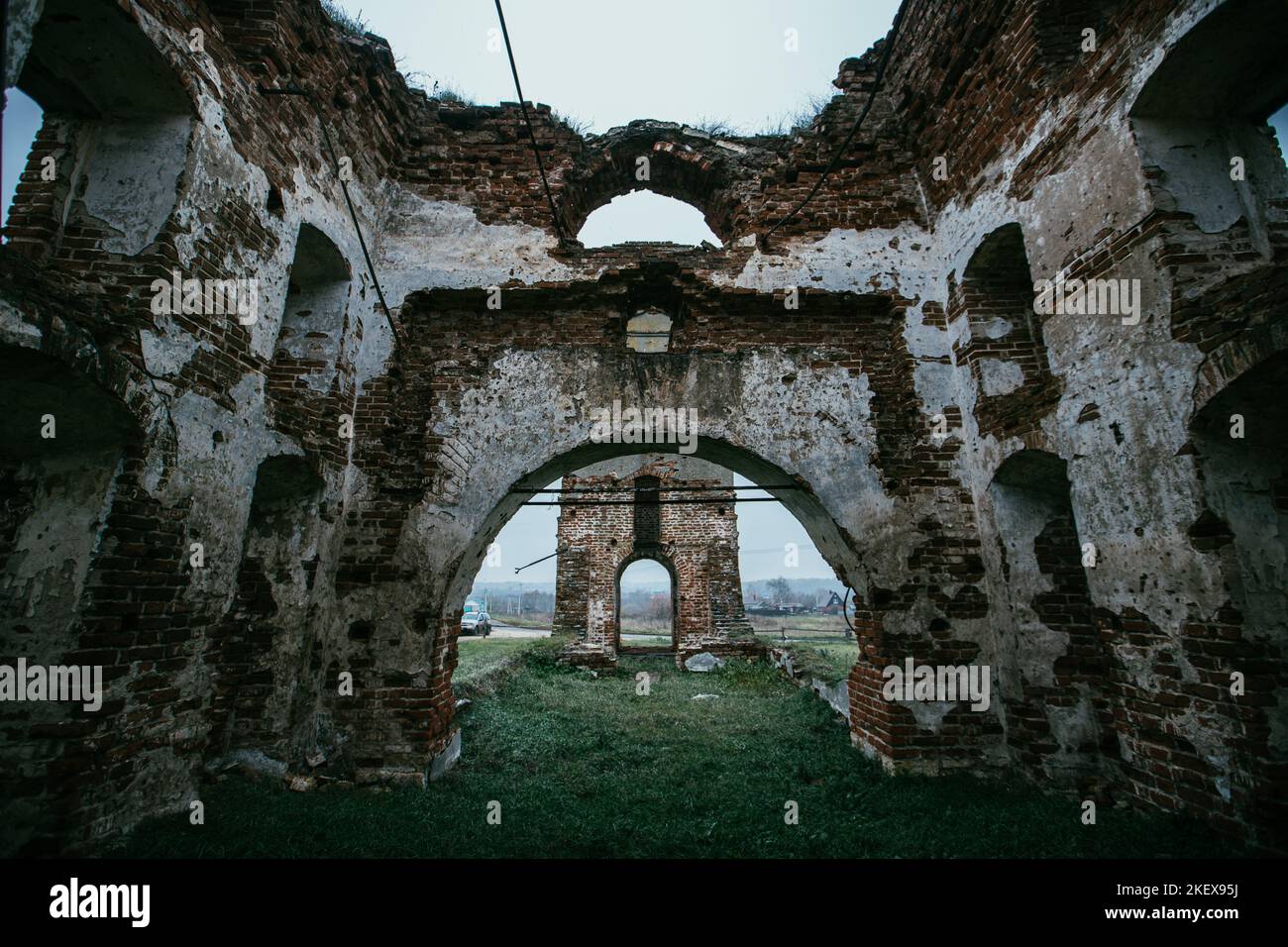 Ruined abandoned church hi-res stock photography and images - Alamy