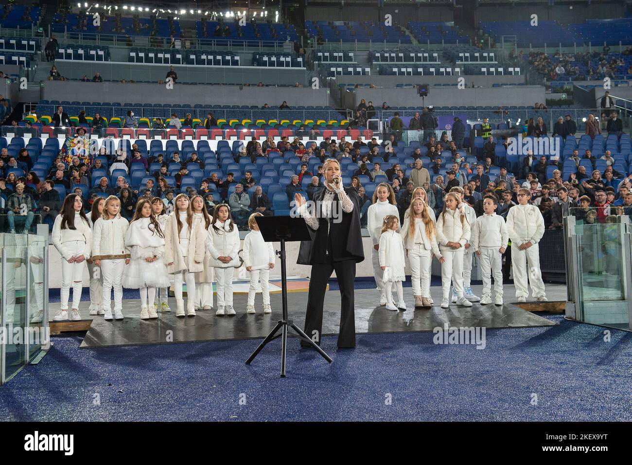 Olimpico Stadium, italy, 14 November 2022 Lola Ponce, Argentine singer ...