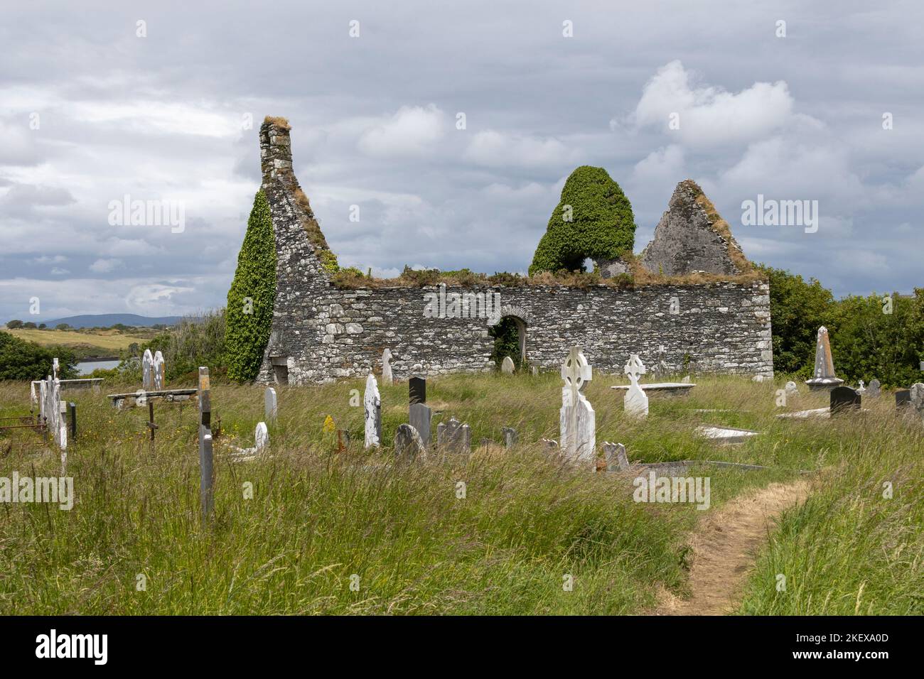 Rath old church and graveyard Stock Photo - Alamy