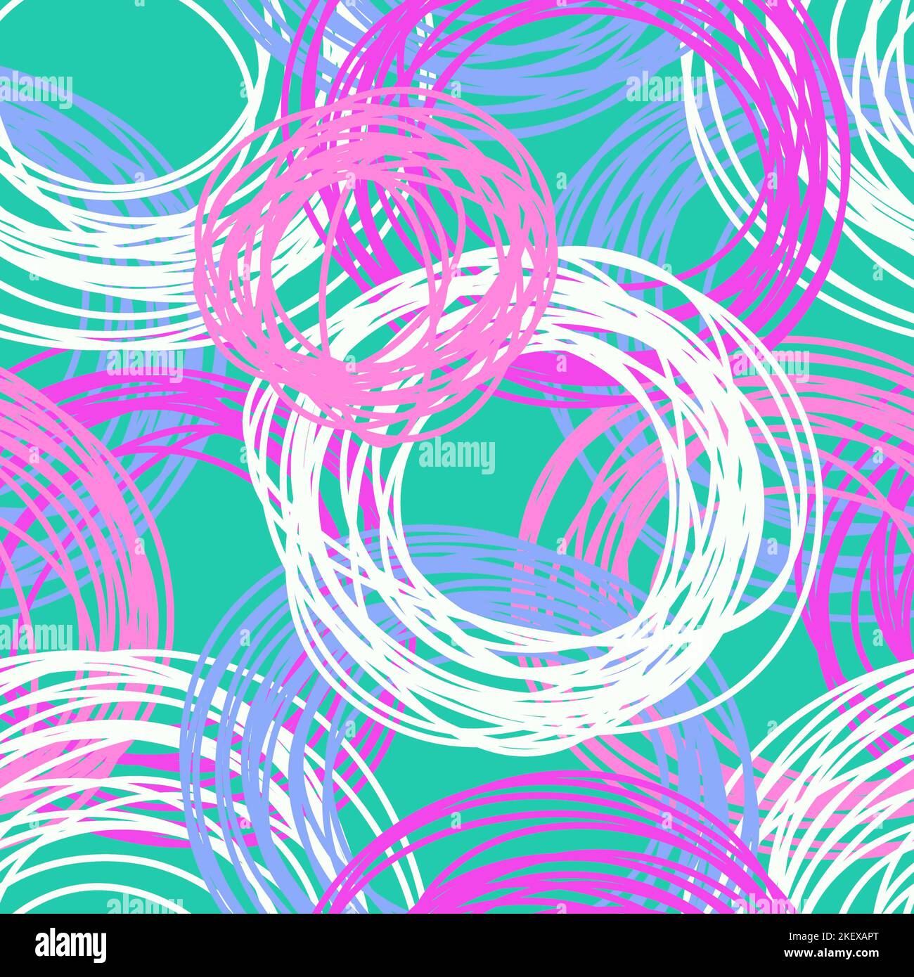 Cartoon geometric oval seamless polka dots circle pattern for wrapping ...