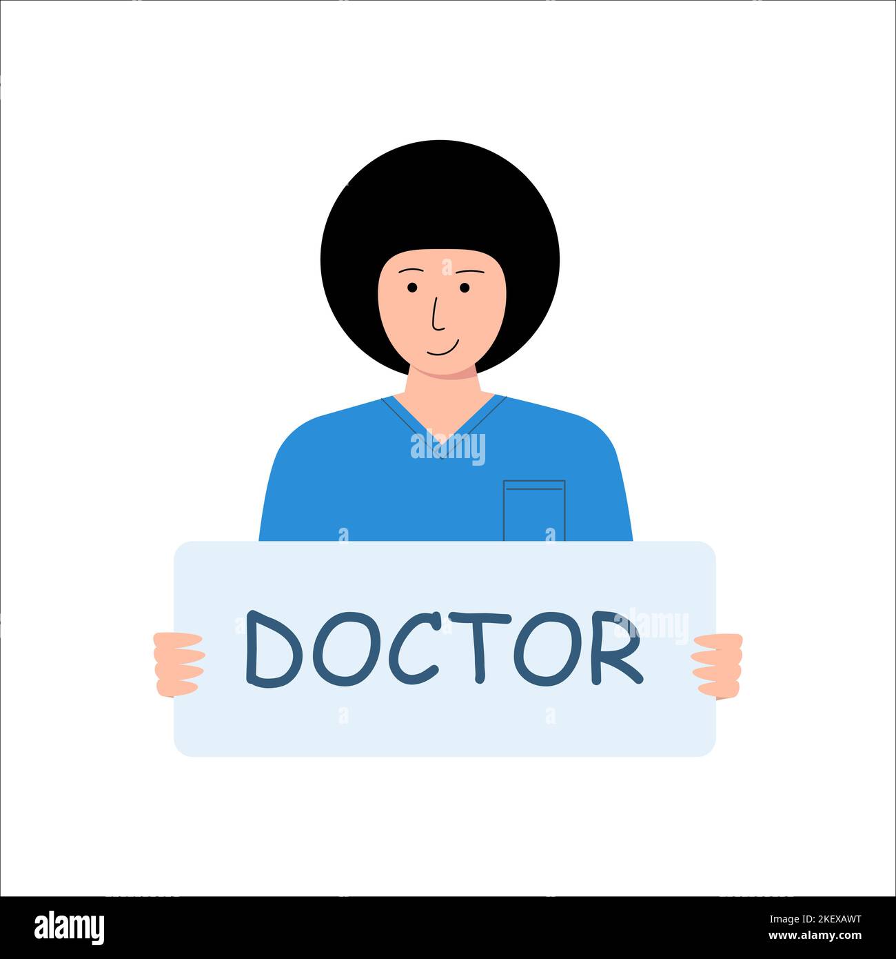 Medical doctor modern illustration. Hospital staff Stock Vector Image ...