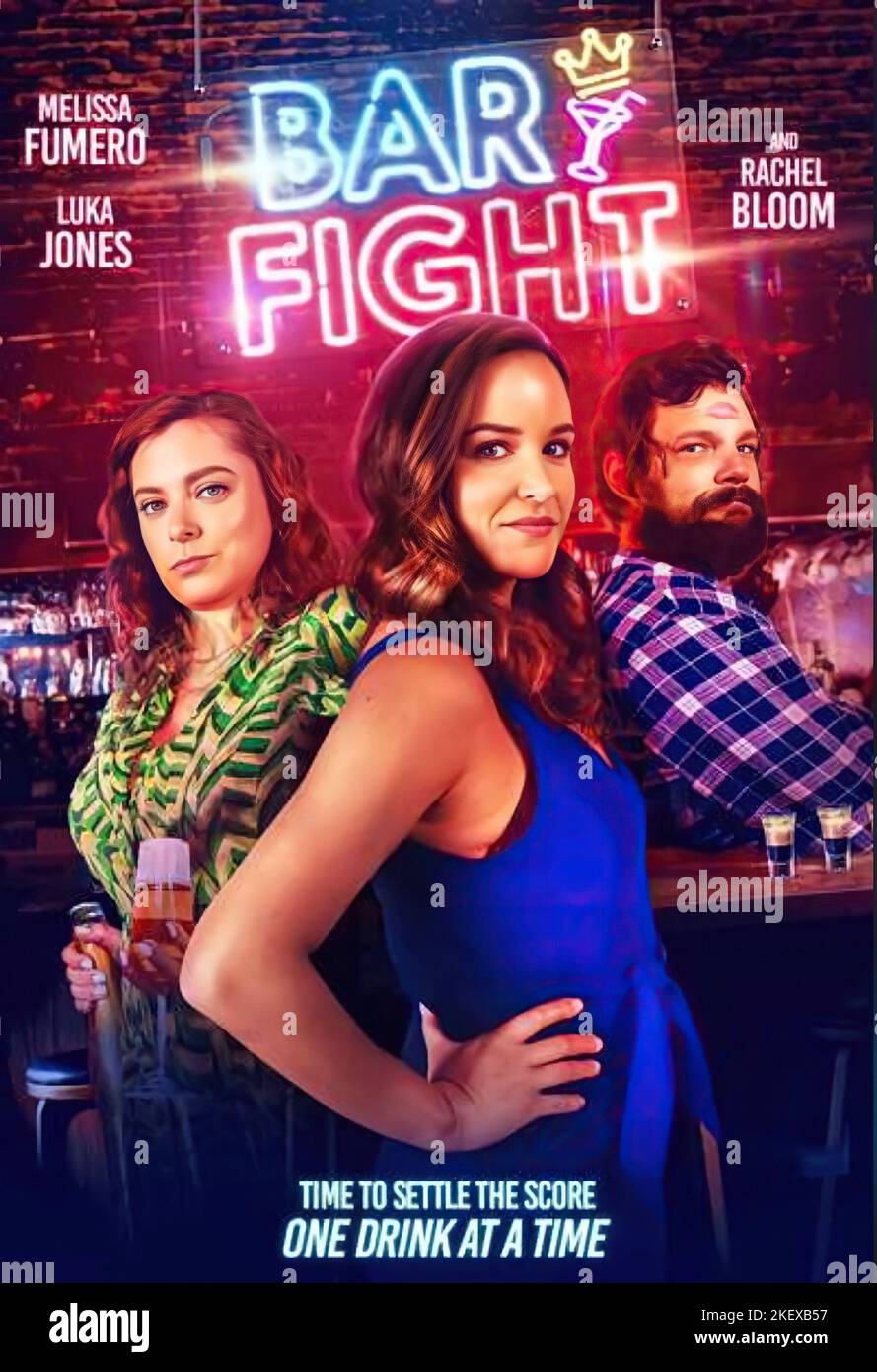 BAR FIGHT!, poster, from left: Rachel Bloom, Luka Jones, Melissa Fumero ...