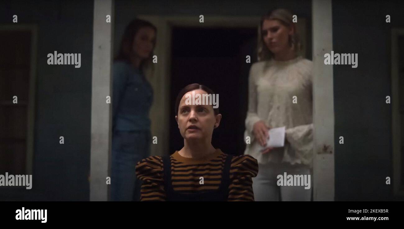THE ACCURSED, from left: Sarah Dumont, Mena Suvari, Sarah Grey, 2022 ...