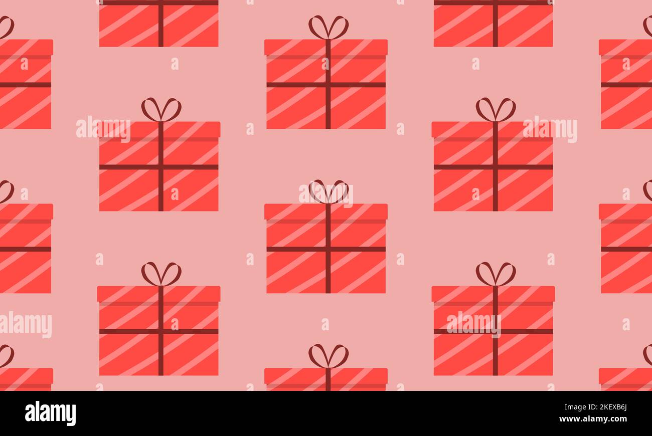 Seamless background red gift Stock Vector Images - Alamy