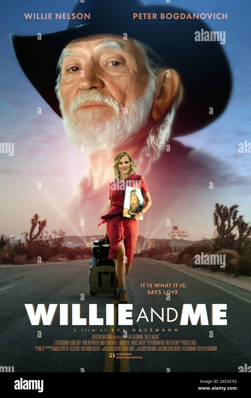 WILLIE AND ME, poster, from top: Willie Nelson, Eva Hassmann, 2022 ...
