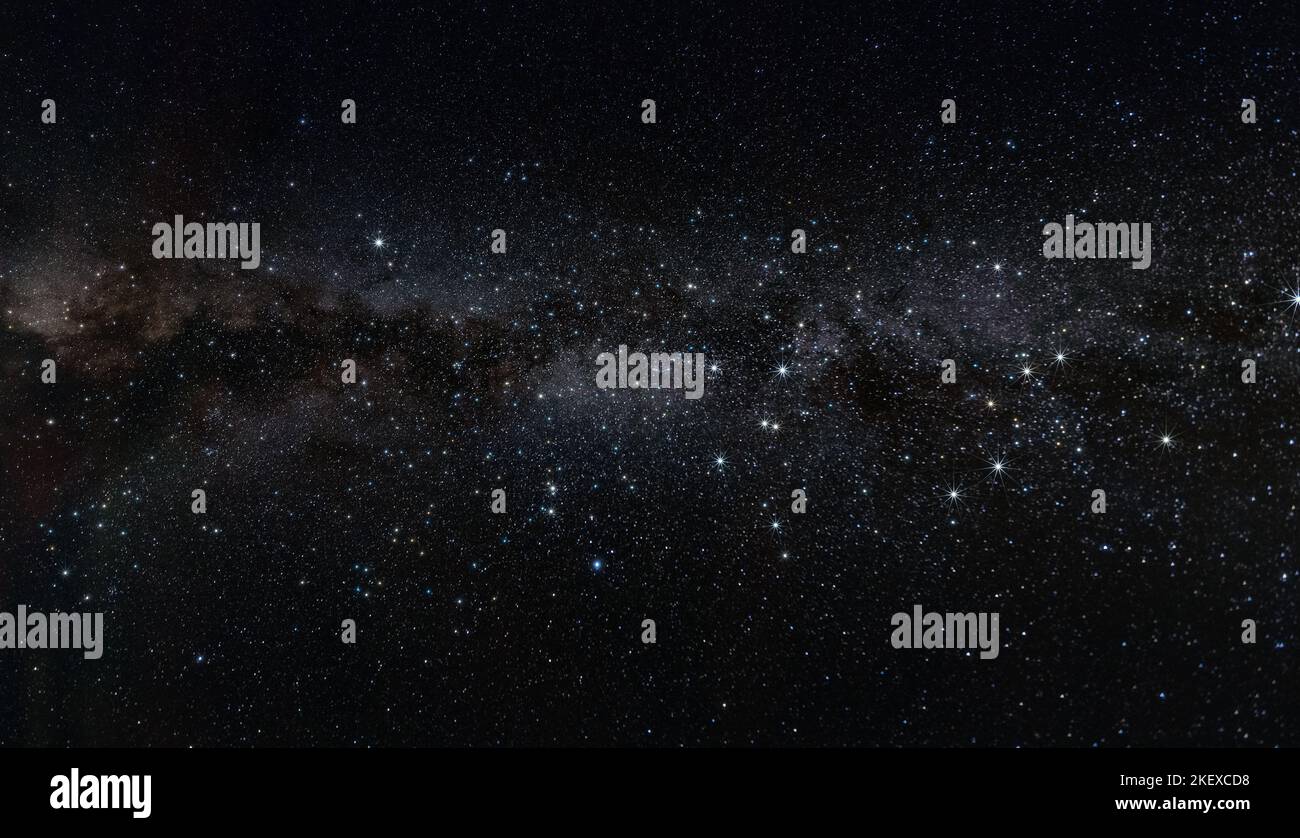 Night starry sky, abstract natural background. Milky way galaxy Stock ...