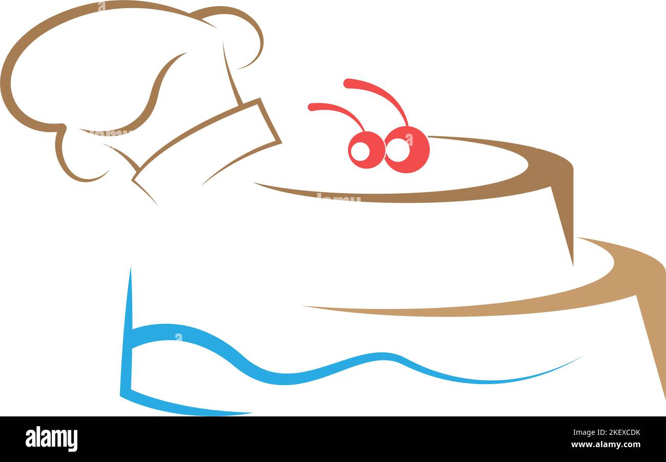 Cake icon logo design illustration Stock Vector Image & Art - Alamy