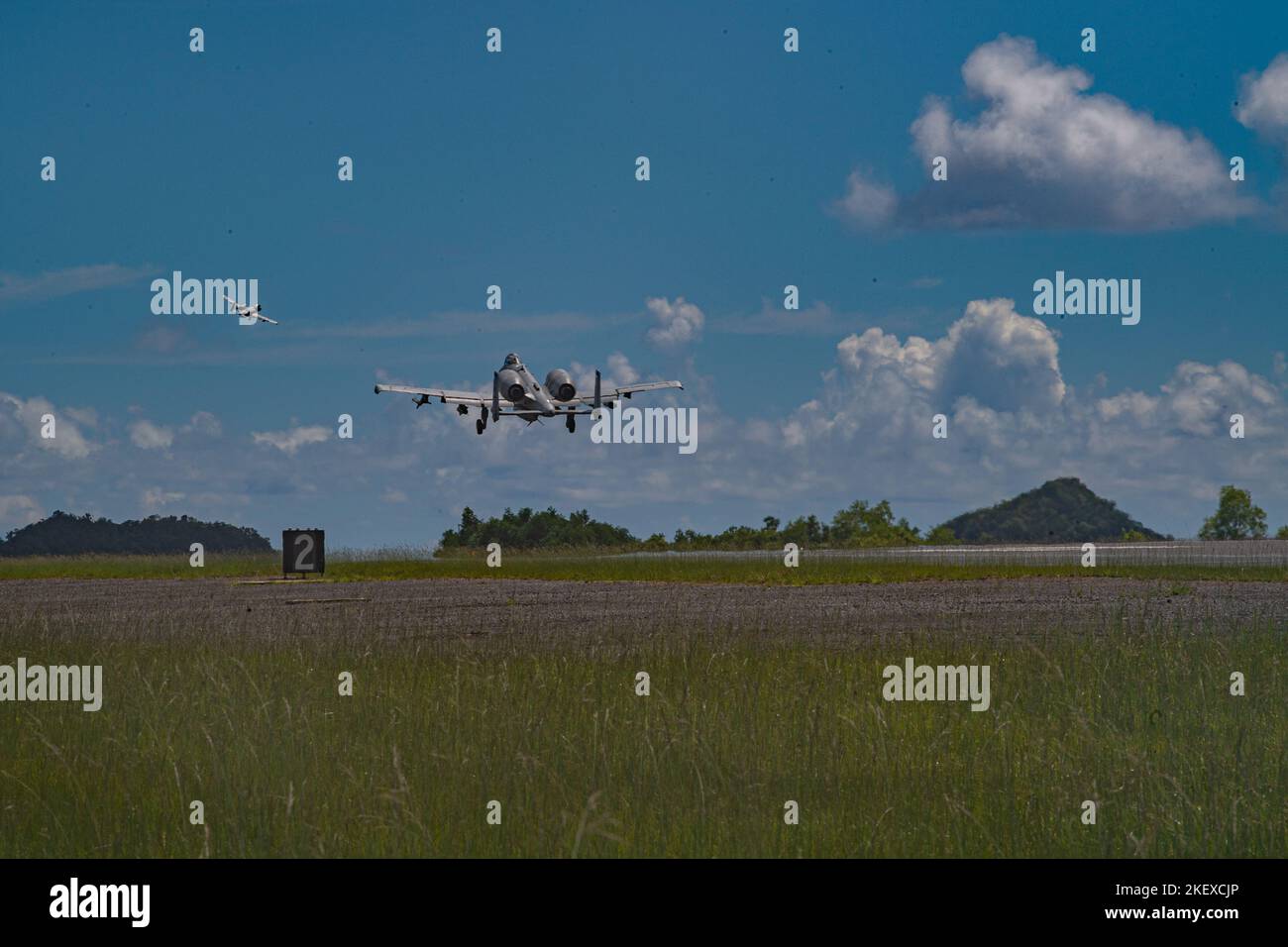 An A-10C Thunderbolt II assigned to the 23rd Wing, Moody Air Force Base ...