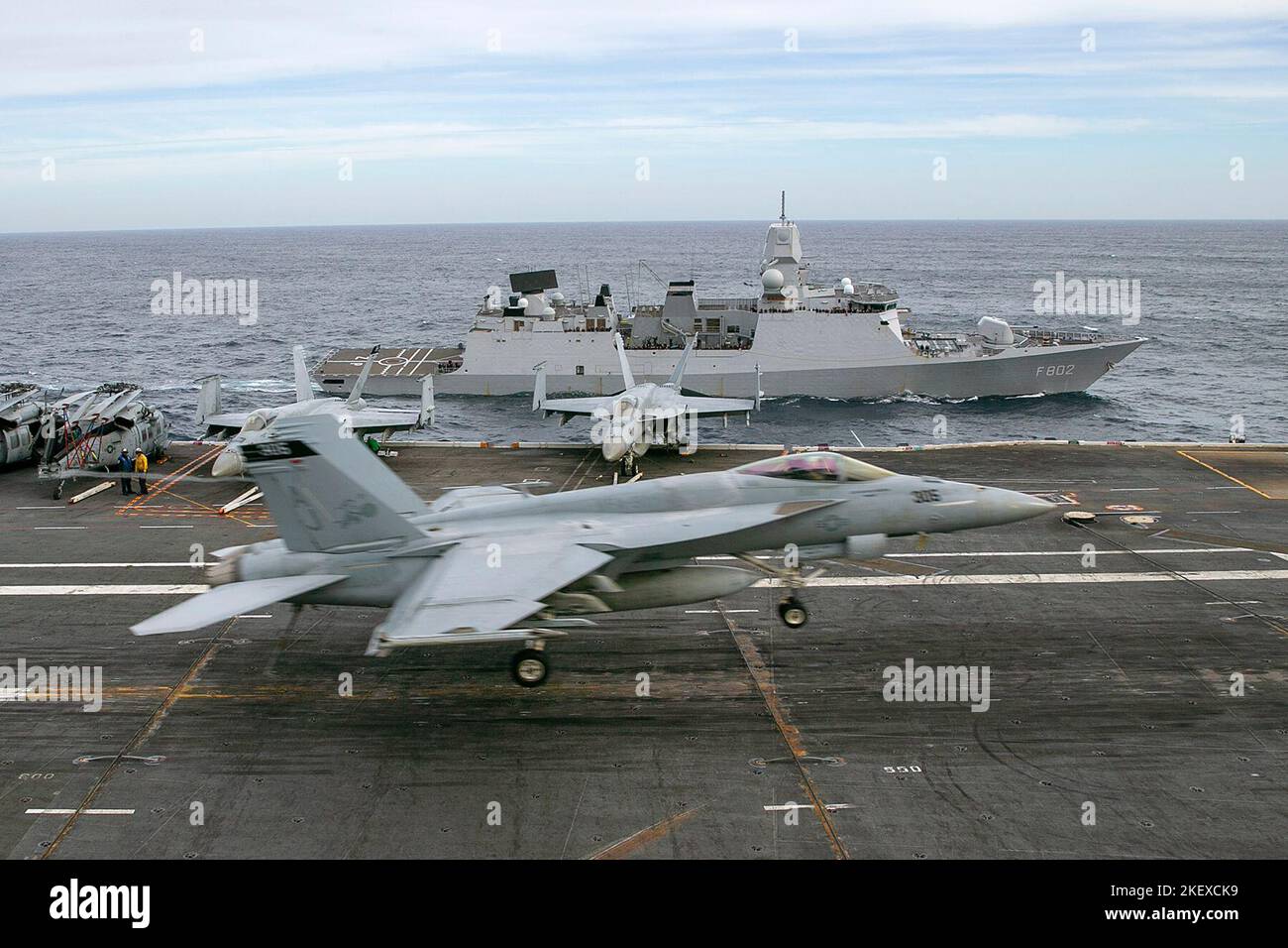 An F/A-18E Super Hornet, attached to the “Tomcatters” of Strike Fighter ...