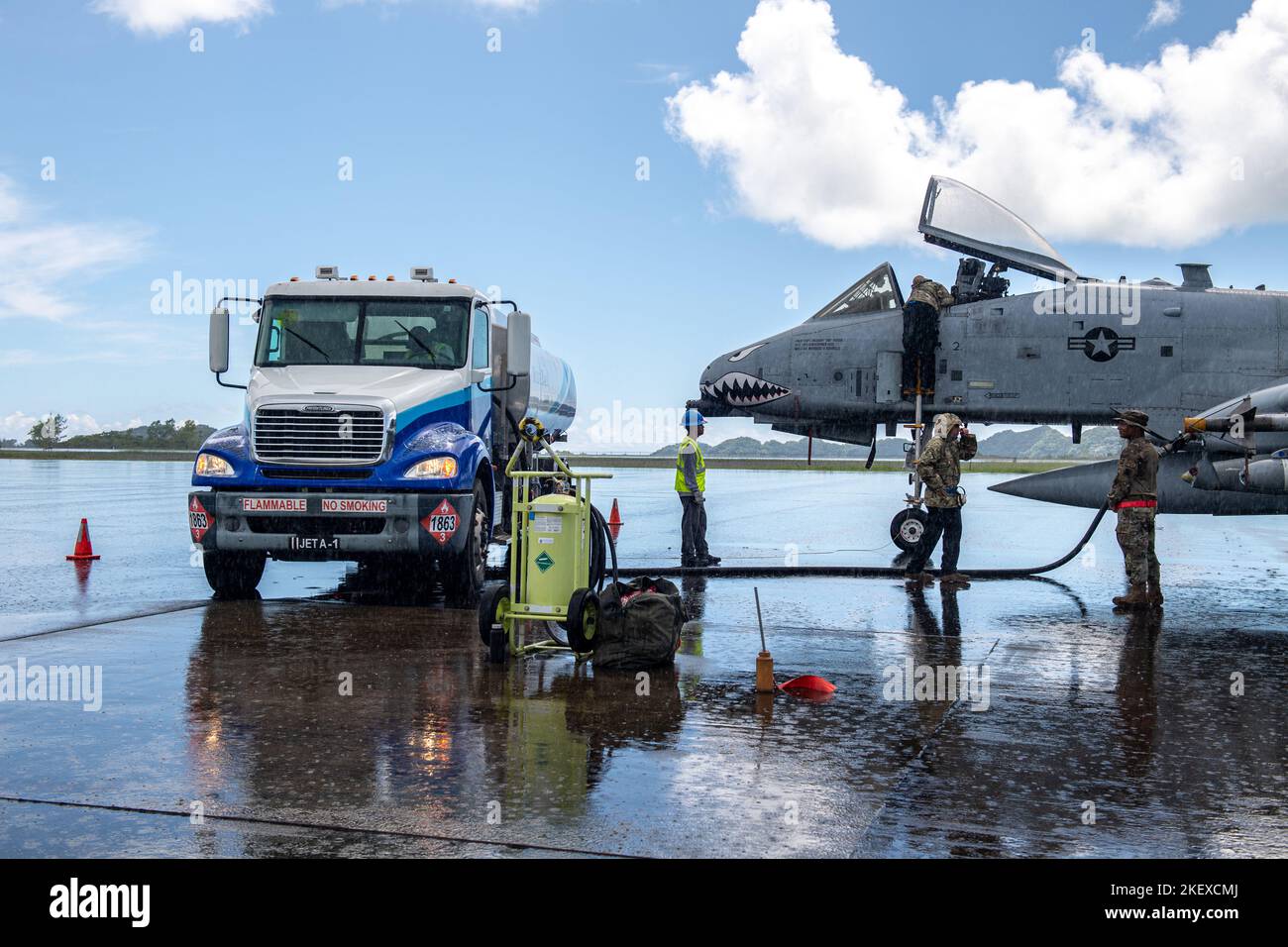 An A-10C Thunderbolt II assigned to the 23rd Wing, Moody Air Force Base ...