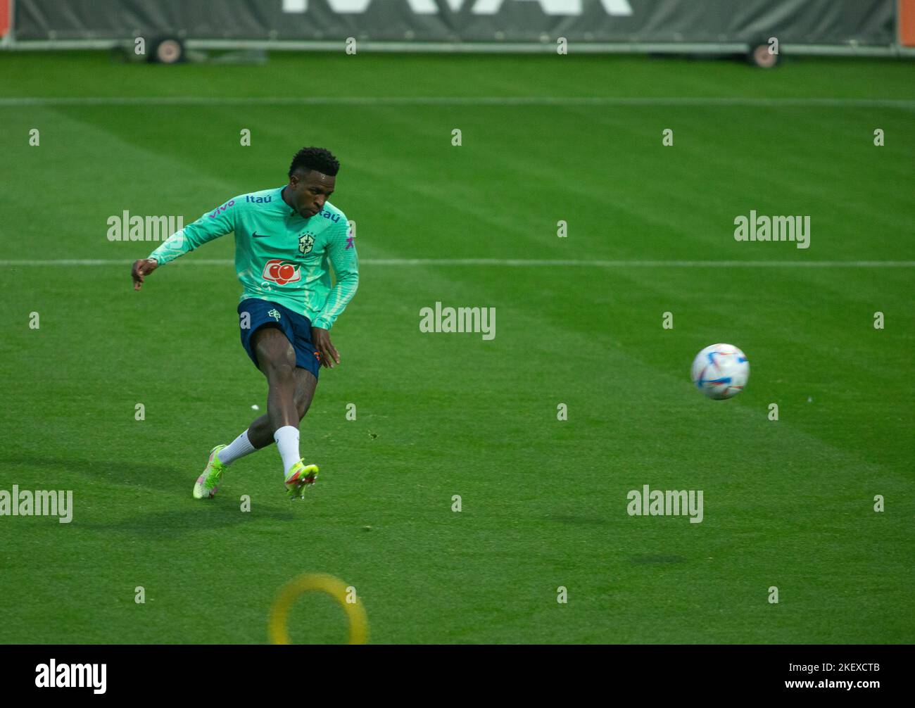 Vinicius Jr of Brazil during the first day of trying of the Brazil ...